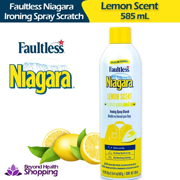 Faultless Niagara Ironing Spray Starch Lemon Scent 585ml | Lazada PH
