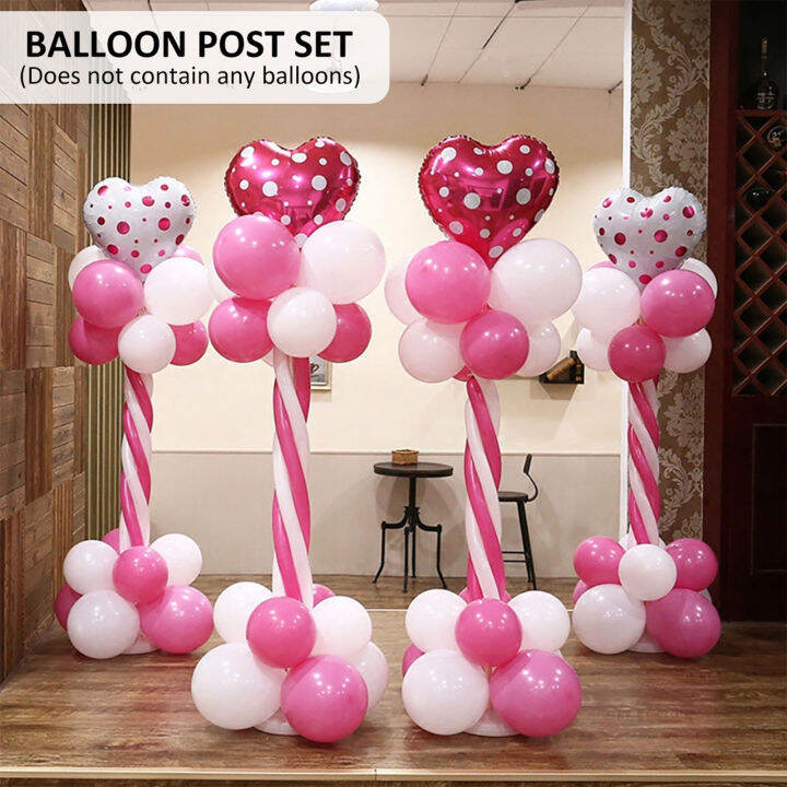 AOV Balloon Column Stand Kit 81inch Reusable Balloon Post Holder Set ...