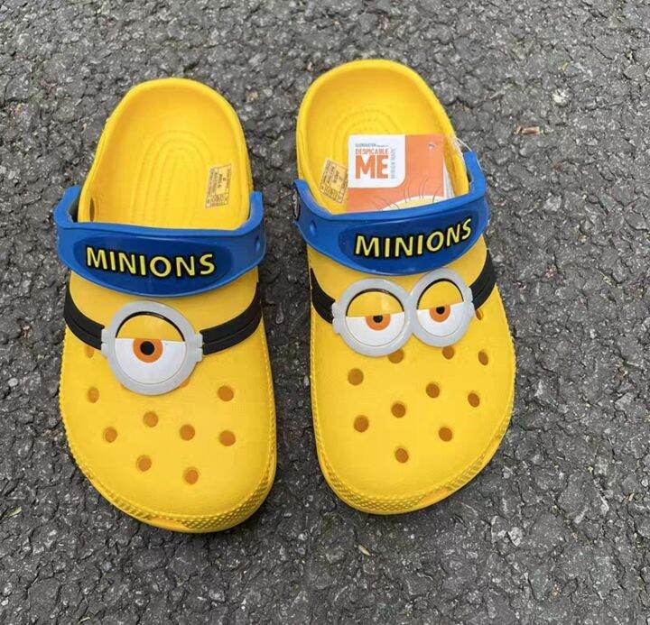 Dép sục nhựa crocs band Funlap Disney Minions mắt kính | Lazada.vn