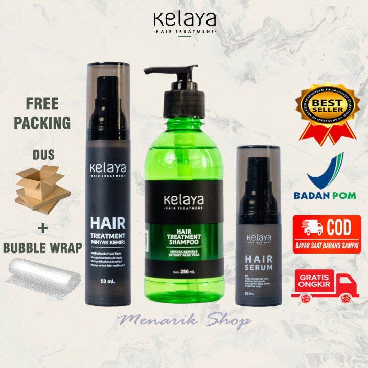 Paket Kelaya Hair Treatment Perawatan Rambut Pria Wanita - Original 100 ...
