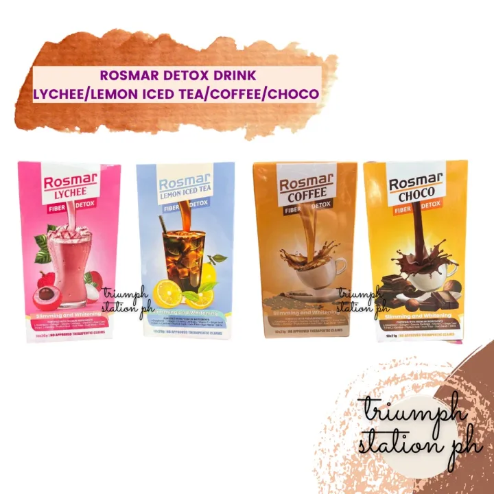 COD) Rosmar Detox Drink Available in flavors - Lemon Iced Tea Lychee ...