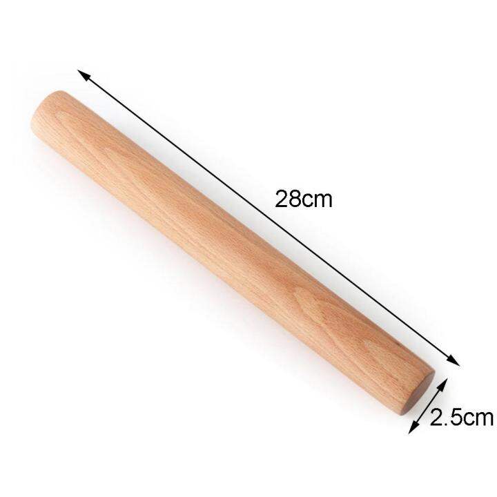 28CM Wooden Rolling Pin Dumplings Dough Roller Stick | Lazada Singapore