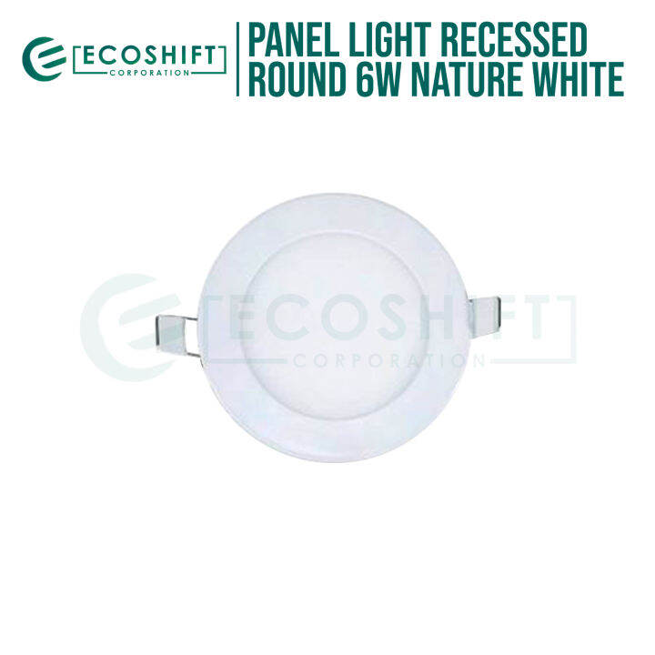 Ecoshift 6W Recessed Type Round LED Panel Light Nature White | Lazada PH