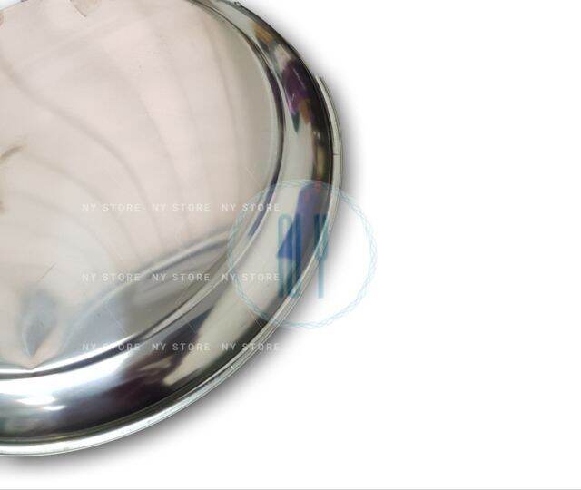 Stainless Steel Tray Round Platter Talam Dulang Serving Plate 30cm-50cm ...