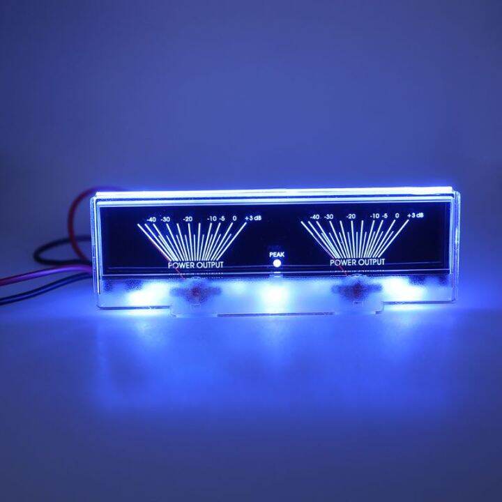 VU Meter Audio Power Amplifier Panel Dual Analog Level DB Meter with ...