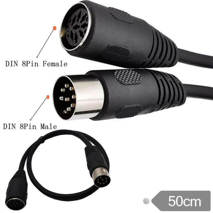 8 PIN DIN Male to 8 PIN DIN female Extention speaker Audio Cable ...