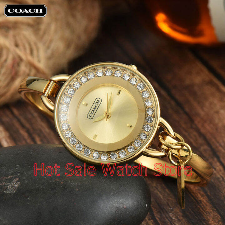 COACH Bangle Watch Gold Original Ladies COACH Watch For Women Sale ...