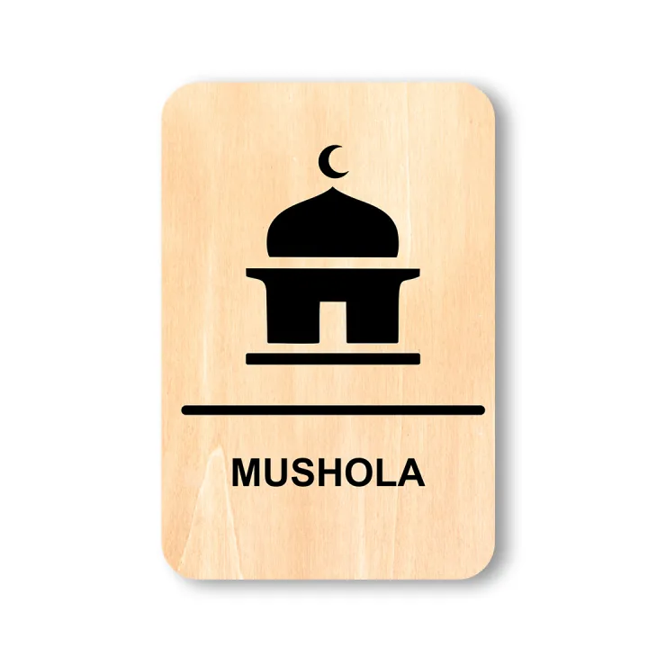 mushola signage - papan tanda mushola - wall sign mushola | Lazada ...