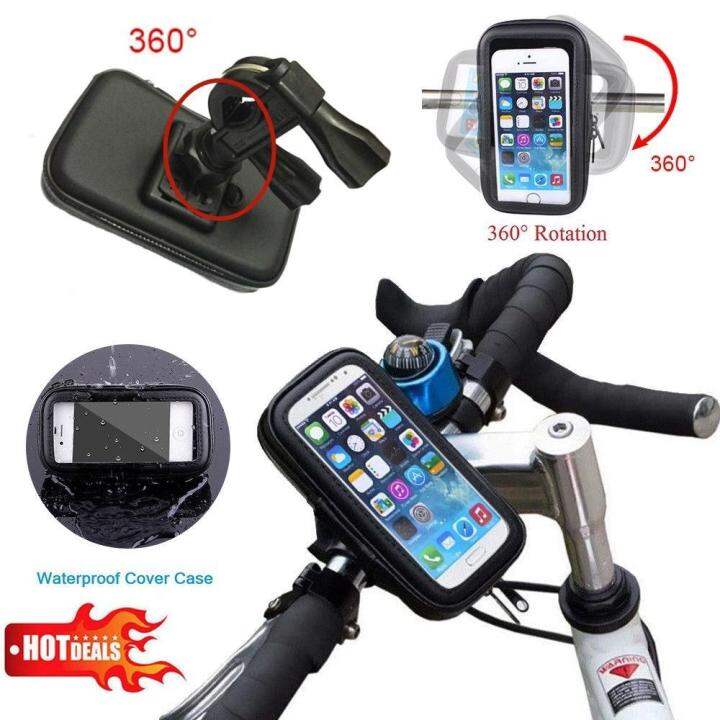 Universal Waterproof Bicycle Bike Motorcycle Cell Mobile Phone Holder ...