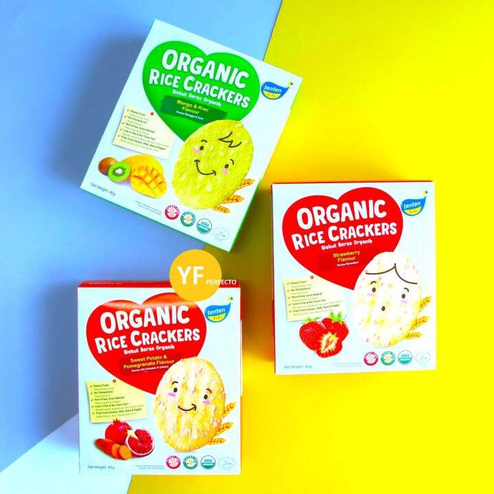 【Ready Stock】TENTEN Organic Rice Crackers (40g) | Lazada