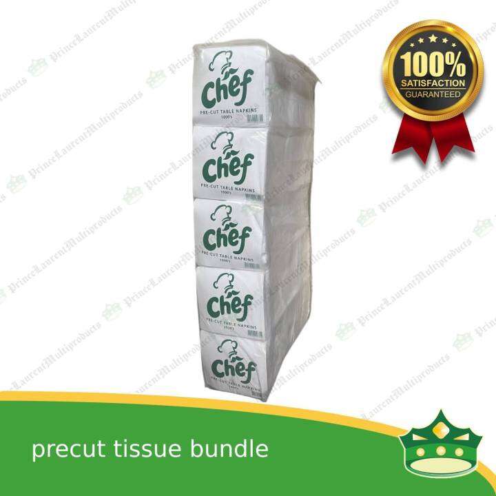 [5000 pcs] precut tissue MG pulp white for food & catering services ...