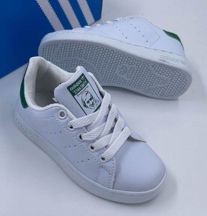👶รองเท้าเด็กstan_smith baby low 100% ผูกเชือก ใส่สบายเท้า รองเท้าผ้าใบ ...