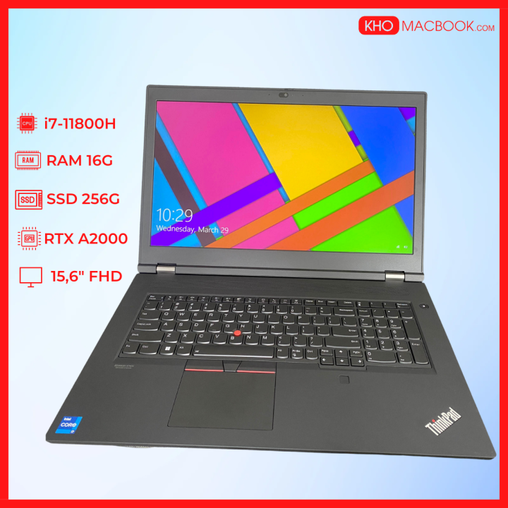Laptop Lenovo Thinkpad P17 Gen 2 i7-11800H RAM 16GB SSD 512GB VGA RTX A2000 17 Inch FHD IPS ...
