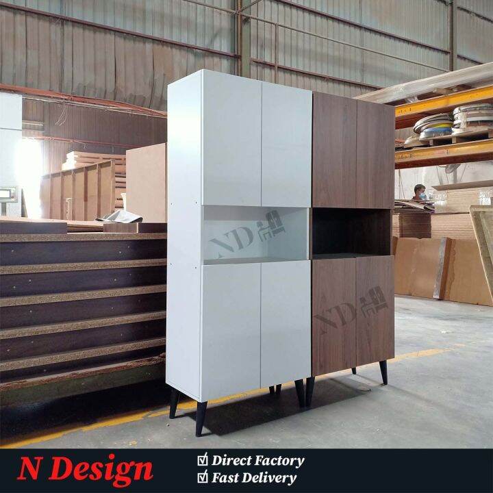 [N Design] 4 Doors Tall Shoe Cabinet / Shoe Rack / Rak Kasut / Almari ...