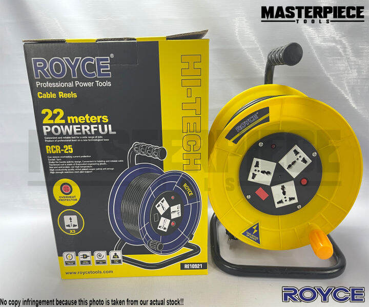 Original Royce Cable Reels 22 Meters RE10921 (3 Socket) | Lazada PH