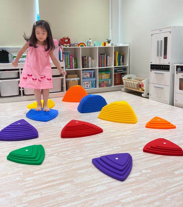 Balance Stepping Stone 9pc Set , Tactile, Sensory Balance, Obstacle ...