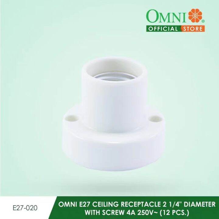 E27 Ceiling Receptacle 2 1/4 Diameter with Screw White 4A 250V Original ...