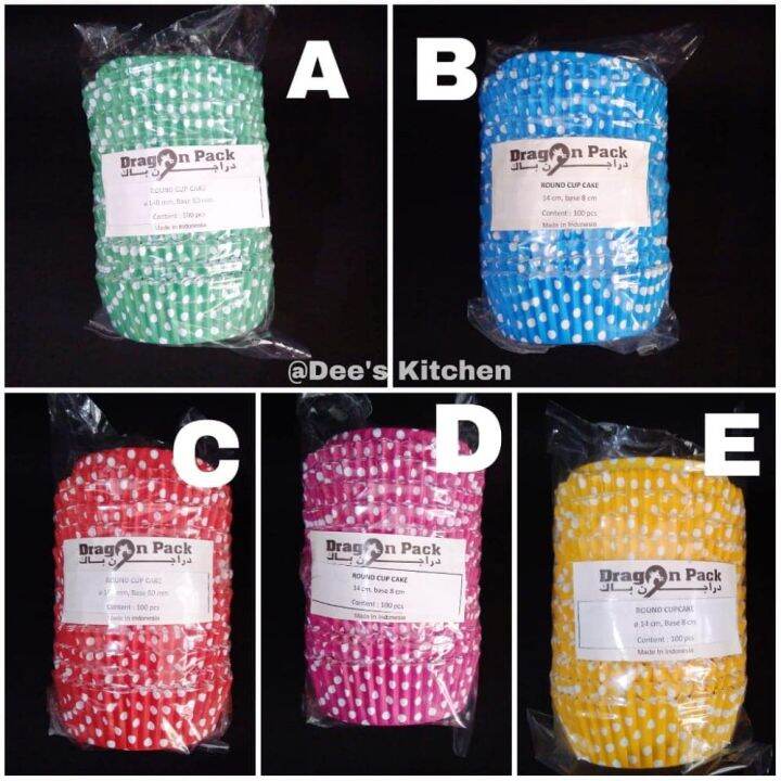 PAPER CASE ROTI (ROUND POLKADOT) (1 roll) | Lazada Indonesia