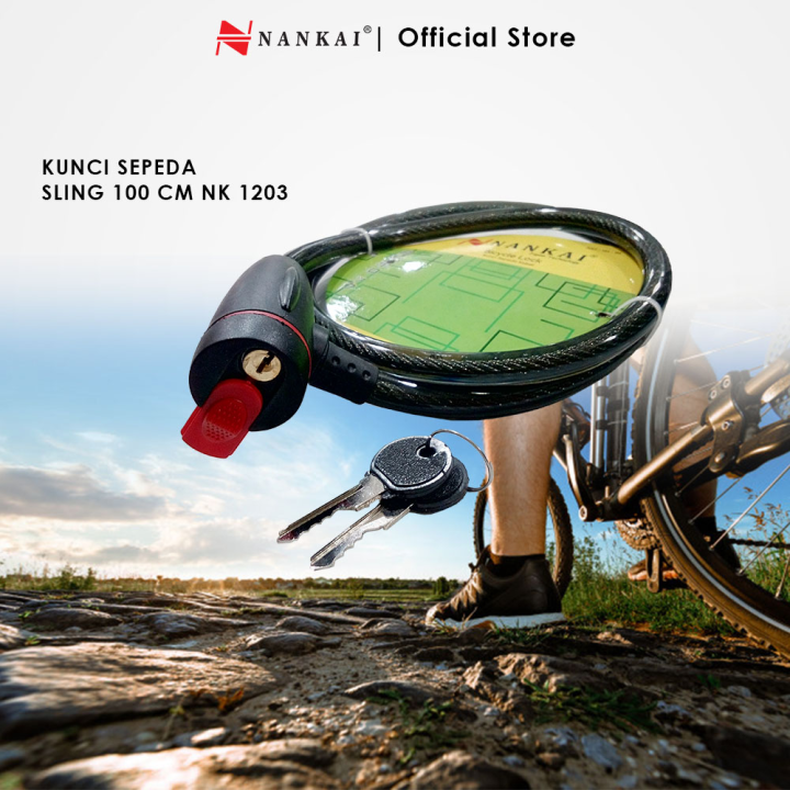 Kunci Sepeda Sling 100 cm Nankai | Lazada Indonesia