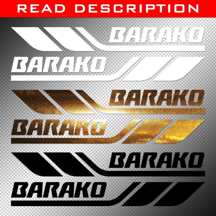 Stickers | 2x Kawasaki Barako | Racing | Decals | Stripes | Fairings ...