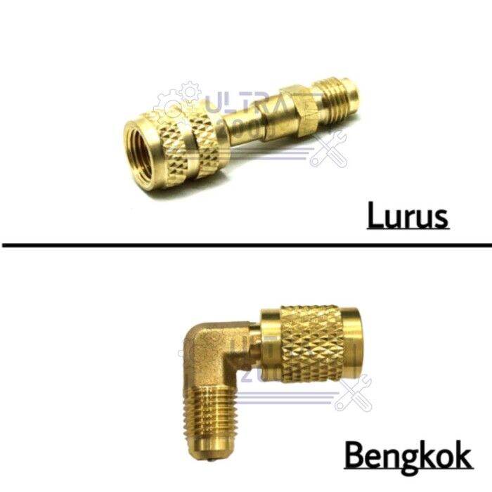 Adapter Nepel R410 Nepel Ac Mobil Angin Kompresor 14 Nepel Sambungan Selang Alat Alat Ac