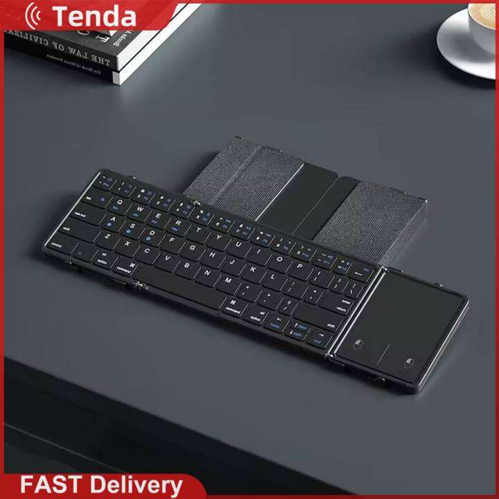 Spanish Wireless Folding Keyboard Rechargeable Touch/Digital Foldable ...