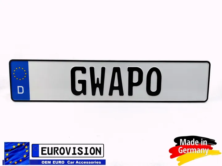 Europlate FROM GERMANY - VARIOUS Name Display Fun Euro Plate - Brandnew ...