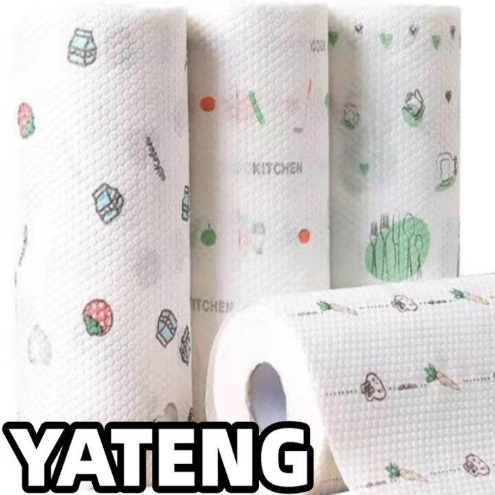 YATENG Kitchen Towel 1 Ply 50 Pulls x 1 Rolls - Tissue Paper Towel | Lazada PH