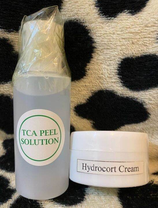 TCA Skin Peel Solution 30% 60ml and Hydrocort Cream for skin whitening ...