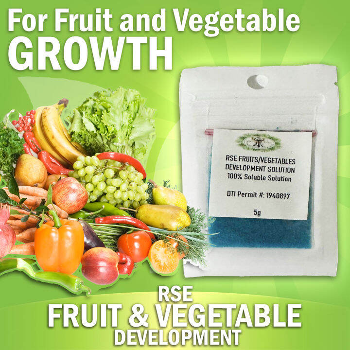 RSE Fruit and Vegetable Development | Promote Healthy Growth| 25g | 5 ...