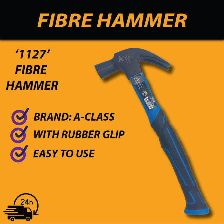 Fibre Hammer 27mm A-CLASS 1127 / Hammer With Rubber Grip | Lazada