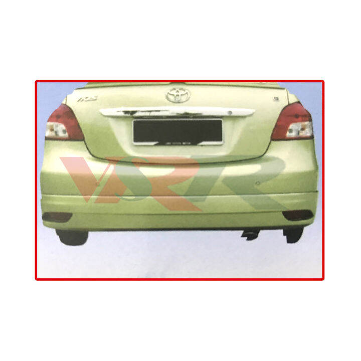 Toyota Vios Second Generation (2008) C-ONE Style Rear Back Bumper Skirt ...