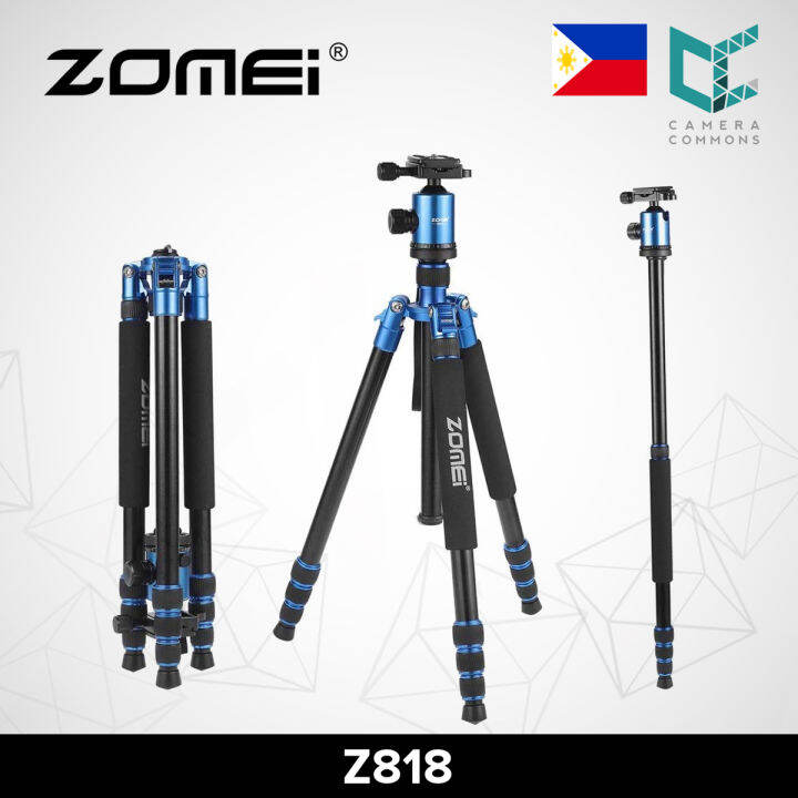 Zomei Z818 Tripod Heavy Duty Aluminium Alloy Monopod with 360 Panorama Ball Head Quick Release ...