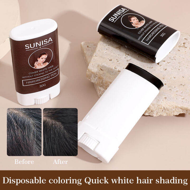 Sunisa Styling Wax hair sleek stick Hair Color Dyeing Pen Plant Hair ...
