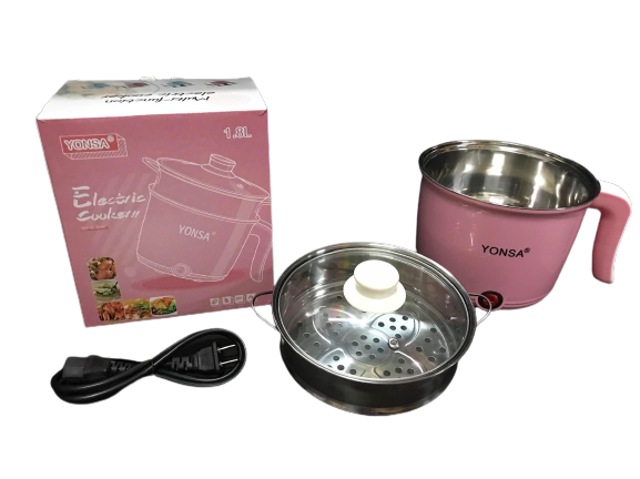 MULTI-FUNCTION DOUBLE LAYER ELECTRIC COOKER 1.8L YONSA NONSTICK HOT 1 ...