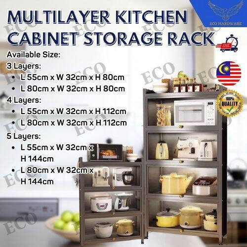 (Happyhome66) High Quality Rak Kabinet Dapur Kitchen Cabinet Rack ...