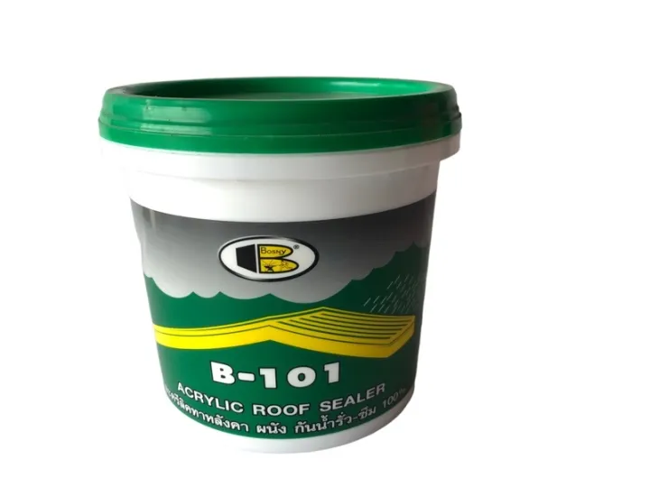 อะคริลิกกันซึมหลังคา สีทากันรั่วซึม lBOSNY บอสนี่ b101 รูฟชิลด์ Bosny รูฟชิลดิ์ ขนาด 1 กก. ...