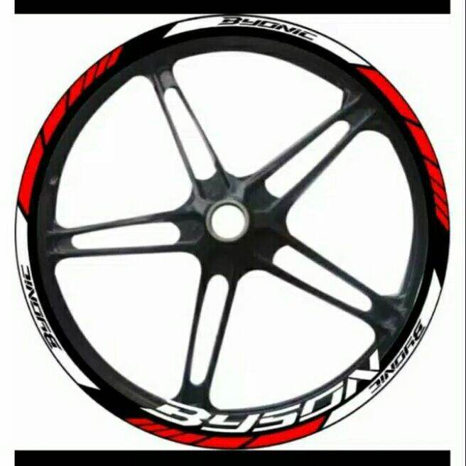 Stiker velg Byson custom yamaha sticker lis whell rim | Lazada Indonesia