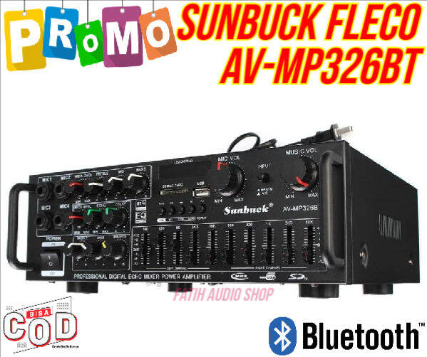 Sunbuck Audio Fleco AV-MP326BT - Amplifier AV MP 326 Bluetooth USB/SD ...