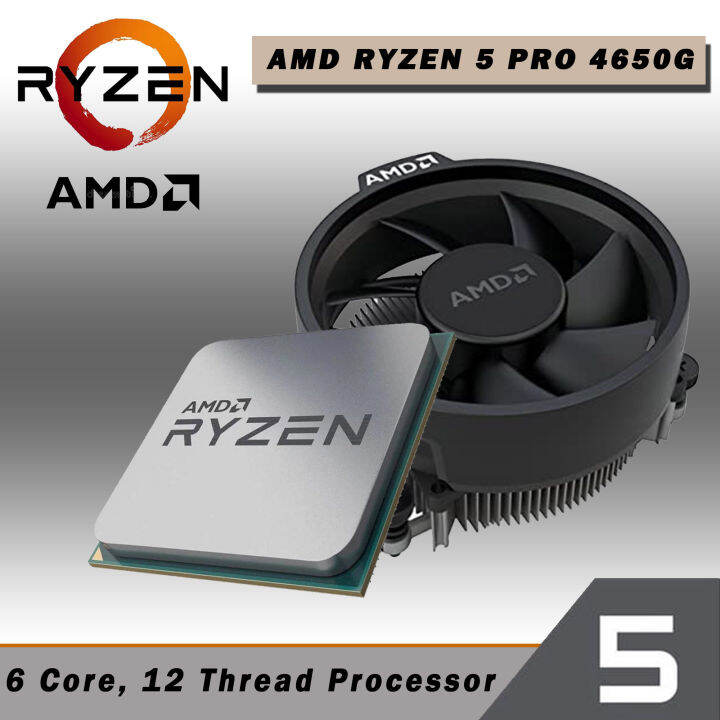 AMD Ryzen 5 PRO 4650G with Radeon Graphics 7 6cores , 12 Thread ...