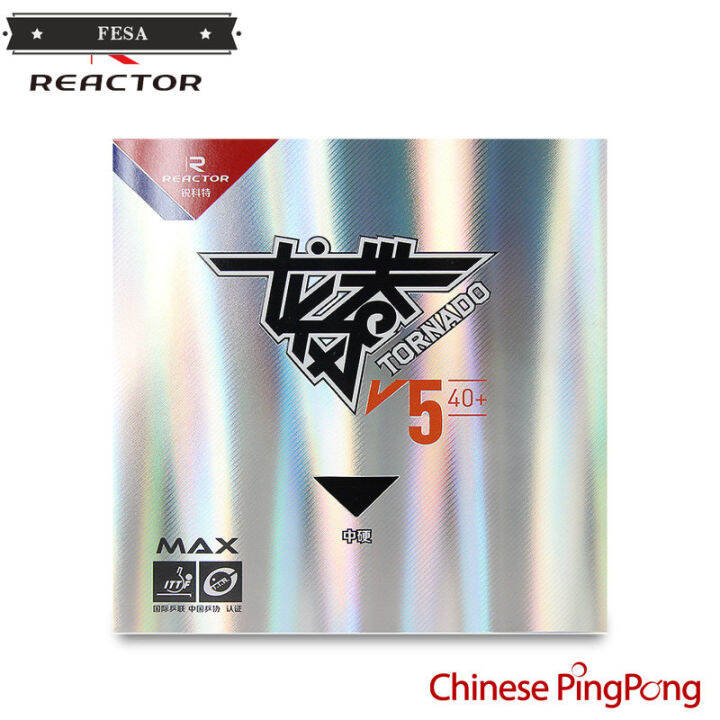 Reactor TORNADO V5 40+ (Sticky, Forehand loop) Table Tennis Rubber Ping ...
