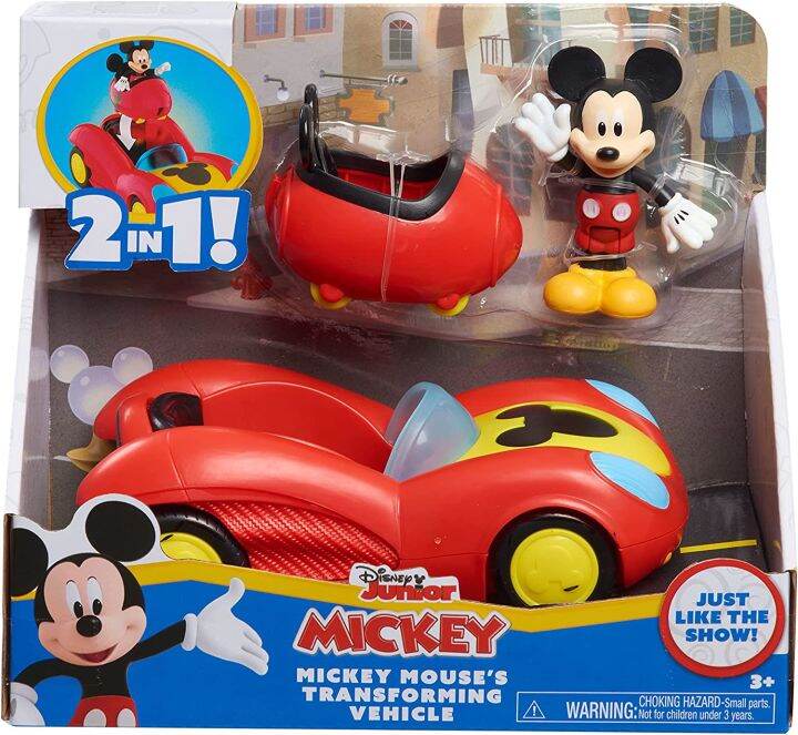 Disney Junior Mickey Mouse Funhouse Transforming Vehicle, Mickey Mouse ...