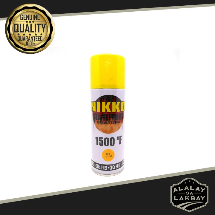 Nikko Spray Paint Flameproof in Yellow FP4 (1 pc) | Lazada PH