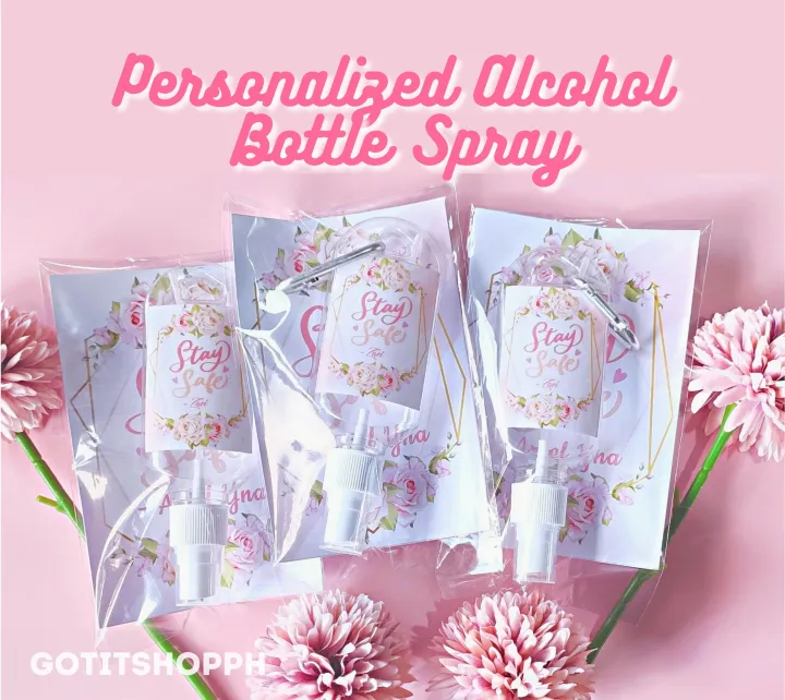 Personalized Alcohol Bottle Spray with Keychain ( Good Giveaways or ...