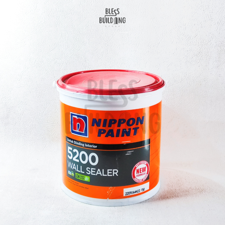 CAT DASAR /WALL SEALER/PRIMER DINDING INTERIOR NIPPON PAINT 5200 (4 KG ...