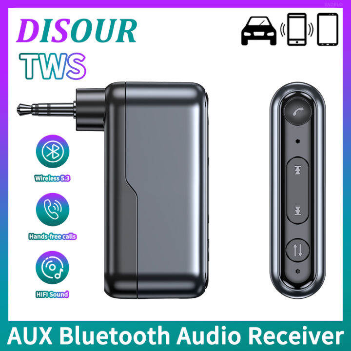 DISOUR AUX ตัวรับสัญญาณเสียง5.3บลูทูธ3.5มม. เพลงไม่สูญเสียข้อมูลสเตอริโอ HIFI ตัวรับสัญญาณ WiFi ...