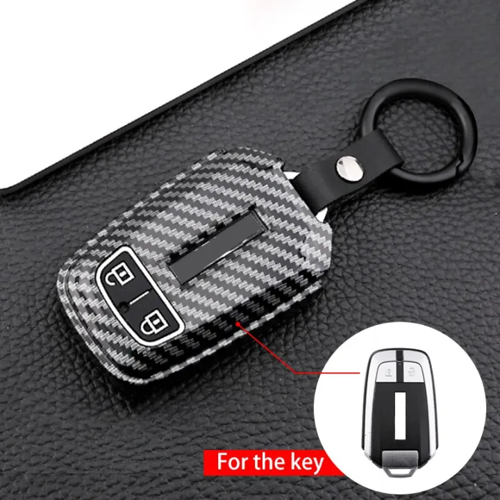 Carbon Fiber Car Key Fob Cover Case For Isuzu D-max Dmax Mux Truck 2015 ...