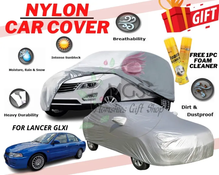 MGS Nylon Car Cover for MITSUBISHI LANCER GLXI (W/ FREE FOAM CLEANER ...