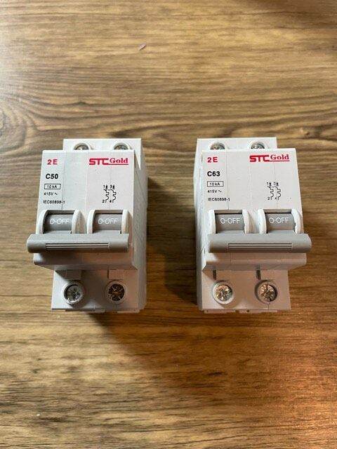 เบรคเกอร์ตัวแม่ ขนาด C50A หรือ C63A ยุโรป แบบขาล๊อค ยี่ห้อ STC GOLD ...