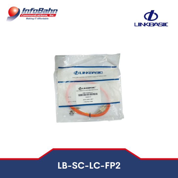Linkbasic Multi Mode SC-LC Patch cord (Duplex) 2Meter (Fam25-2-2 ...